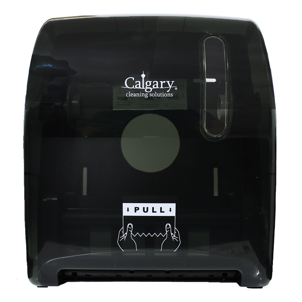 Despachador de toalla rollo Calgary humo con autocorte — Don Pulcro